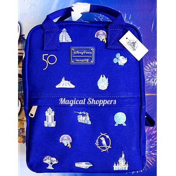 Loungefly | Bags | 222 Walt Disney World Parks 50th Anniversary ...